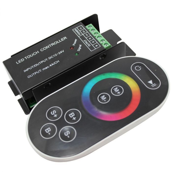 RF Touch Color Wheel Deluxe Remote RGB LED Controller 12V 24V RF Touch Color Wheel Deluxe Remote RGB LED Controller 12V 24V